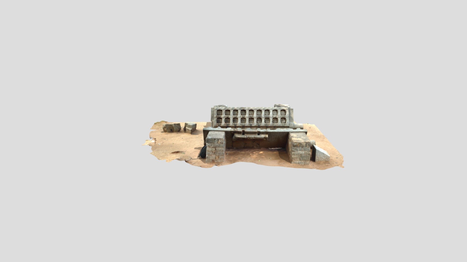 hampi stone door - 3D model by akankalgi141 [bbe6696] - Sketchfab