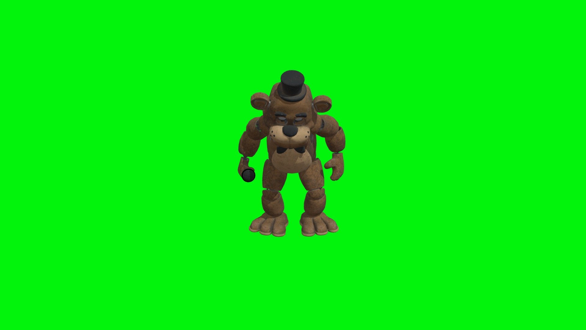 fnaf help wanted freddy Green screen - Download Free 3D model by ...