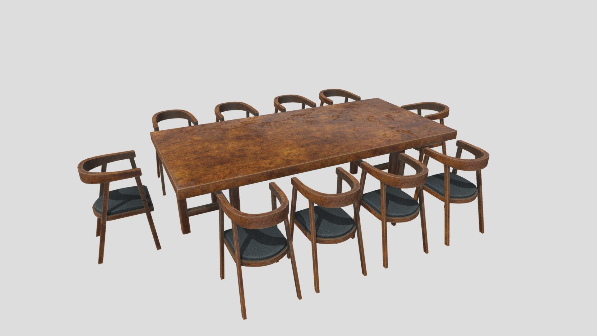 Long Table_1 - Buy Royalty Free 3D model by rebuilderai (@RebuilderAI ...