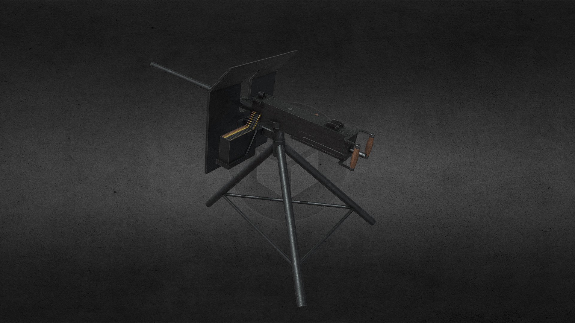 Machine Gun - Buy Royalty Free 3D model by mc477 [bbeb2c8] - Sketchfab ...