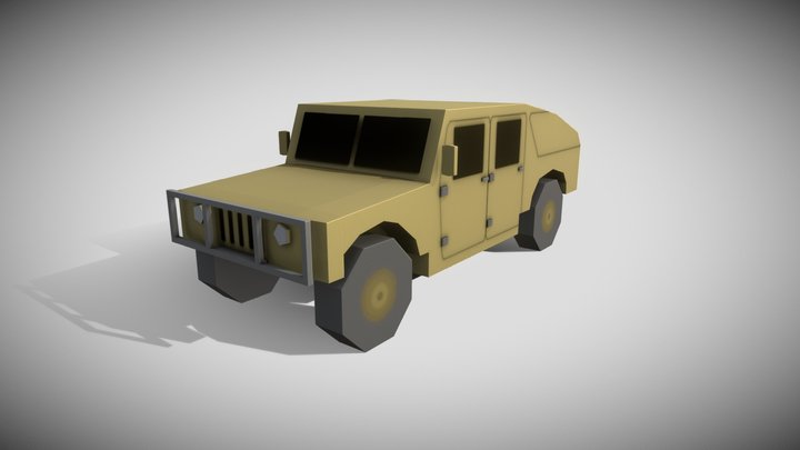 Humvee-low-poly 3D models - Sketchfab