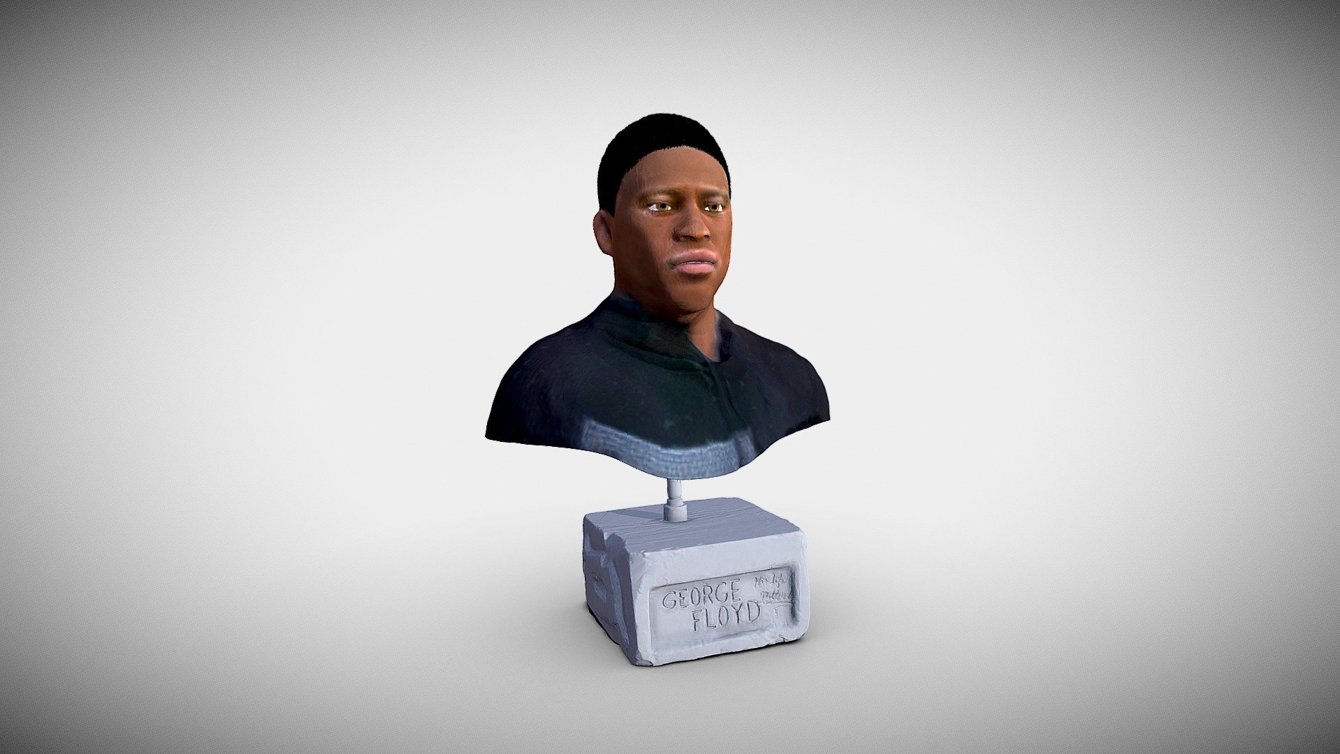 George Floyd Bust Sculpture - Buy Royalty Free 3D model by ...