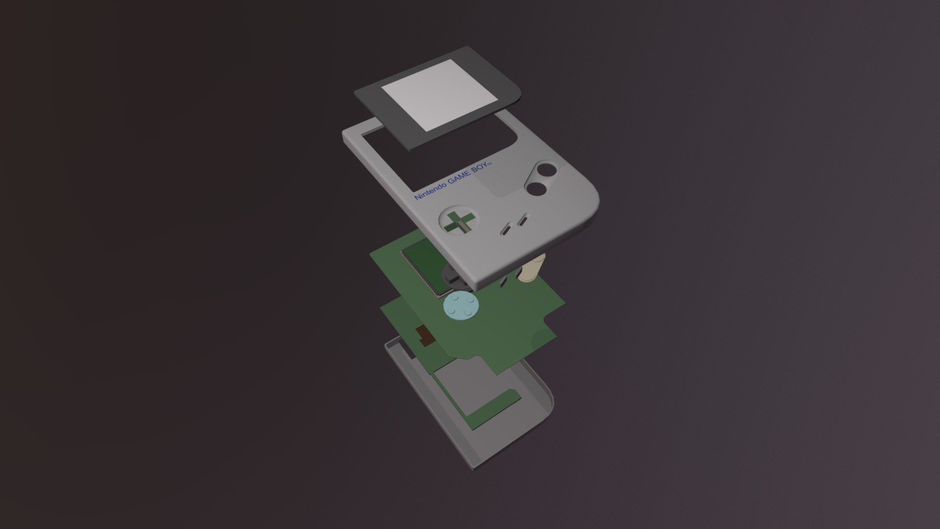 Gameboy For Sketchfab - 3D model by Dom (@dompotts) [bbeebab] - Sketchfab