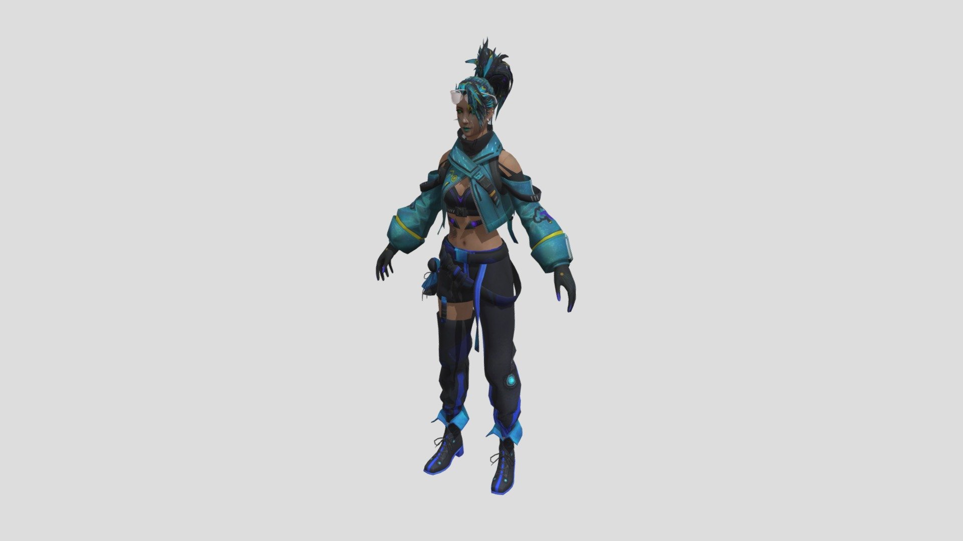 free-female-model-ff - 3D model by samantha.ff (@cloctober) [bbef05a ...