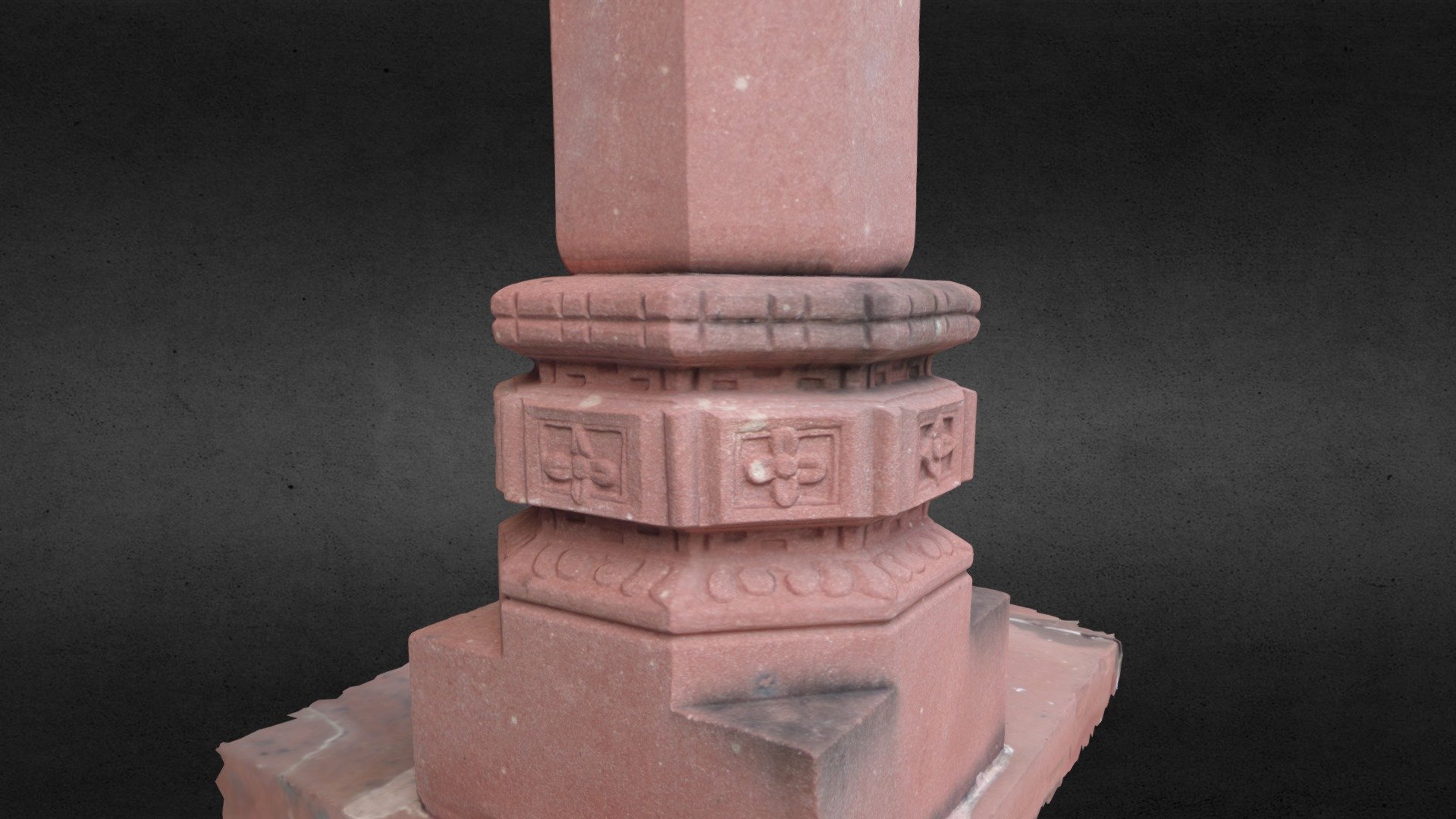 Column Base at Yeung Hau Temple in Ha Tsuen - Buy Royalty Free 3D model ...