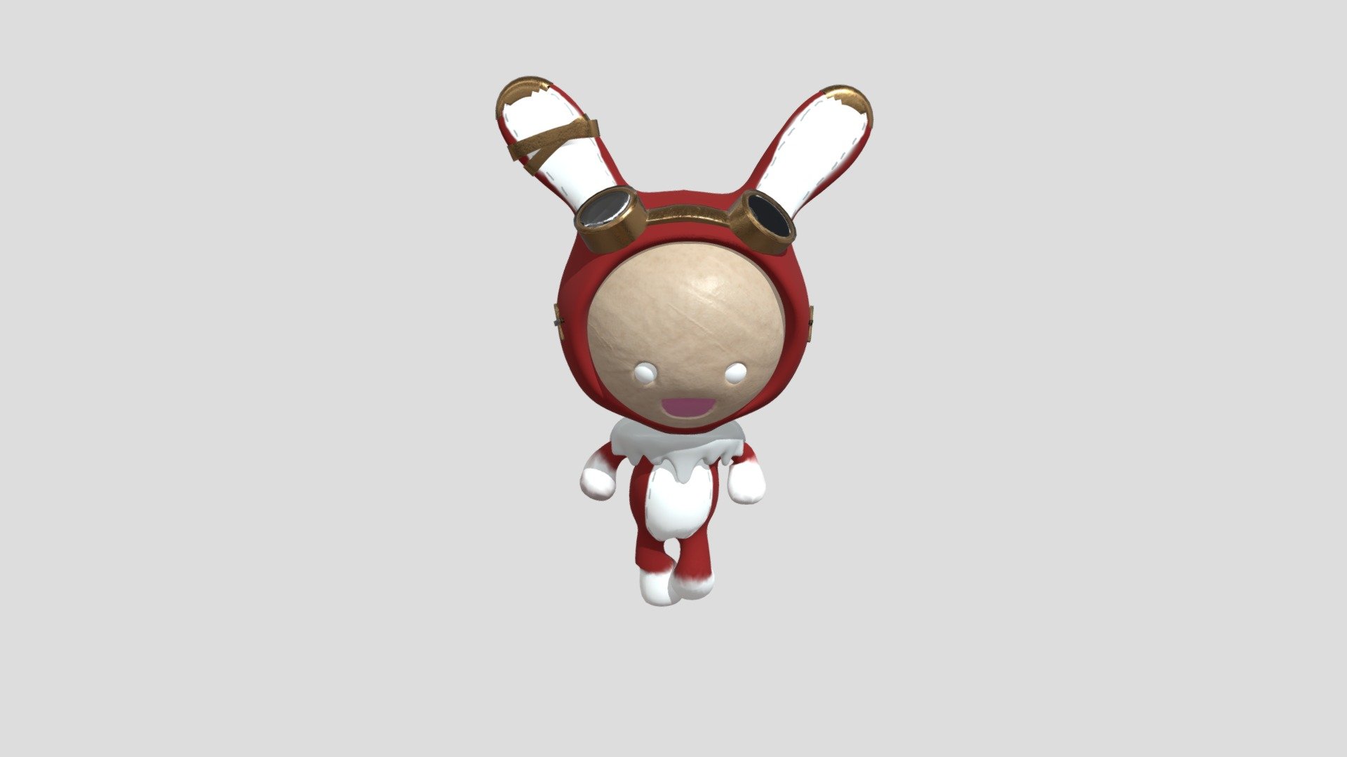 A Bald Baron Bunny Walk Animation - 3D model by NNLemire [bbefda3 ...
