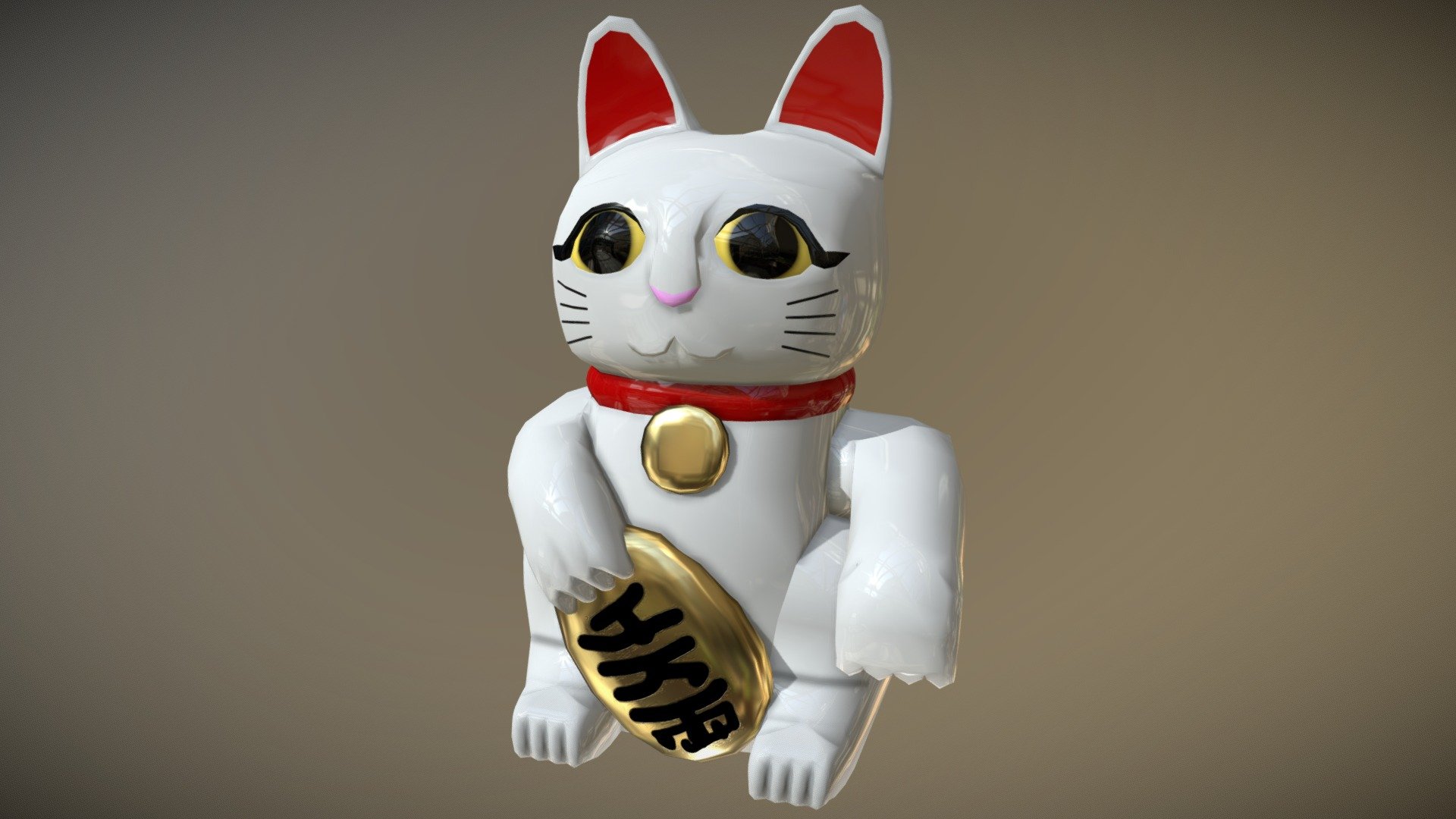 Maneki Neko - 3D model by Floober [bbf3345] - Sketchfab