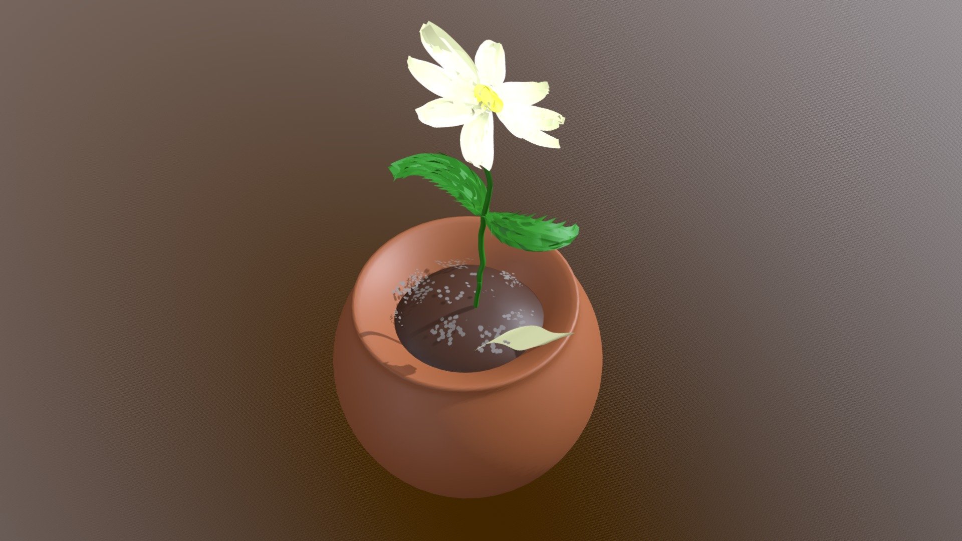 Pot with flower - 3D model by Tritonio [bbf388a] - Sketchfab