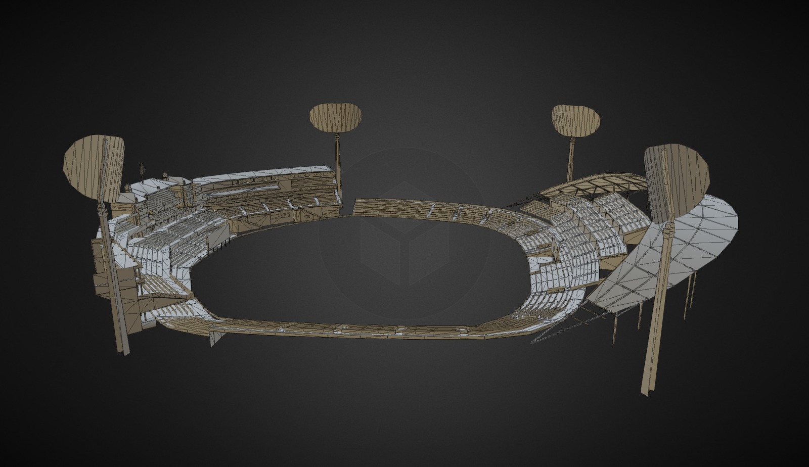 The Oval - 3D model by MarcRichmond [bbf6d77] - Sketchfab