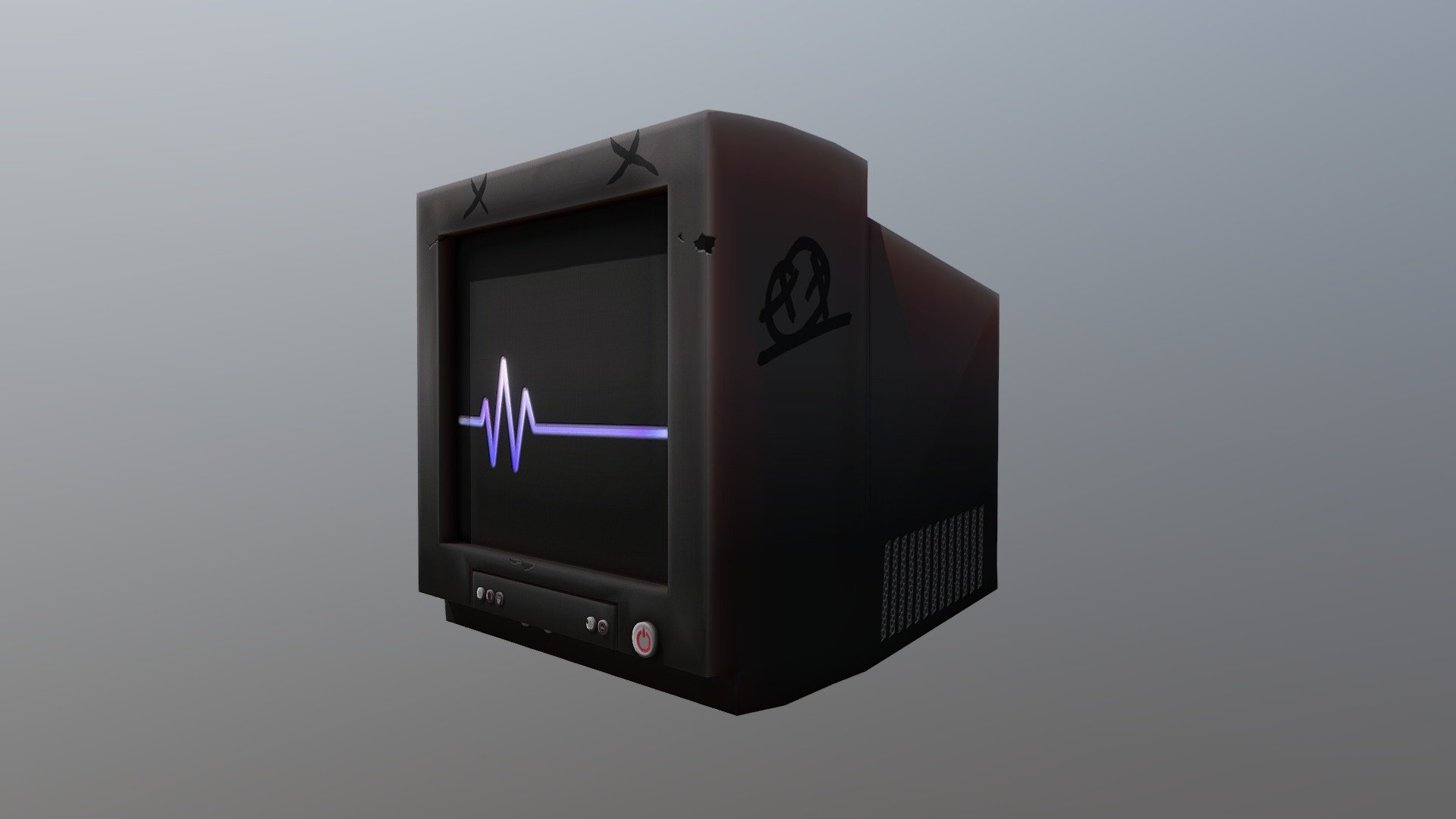 Tv Monitor Stylized - 3D model by PunkCake (@alexkarak) [bbfa9df ...