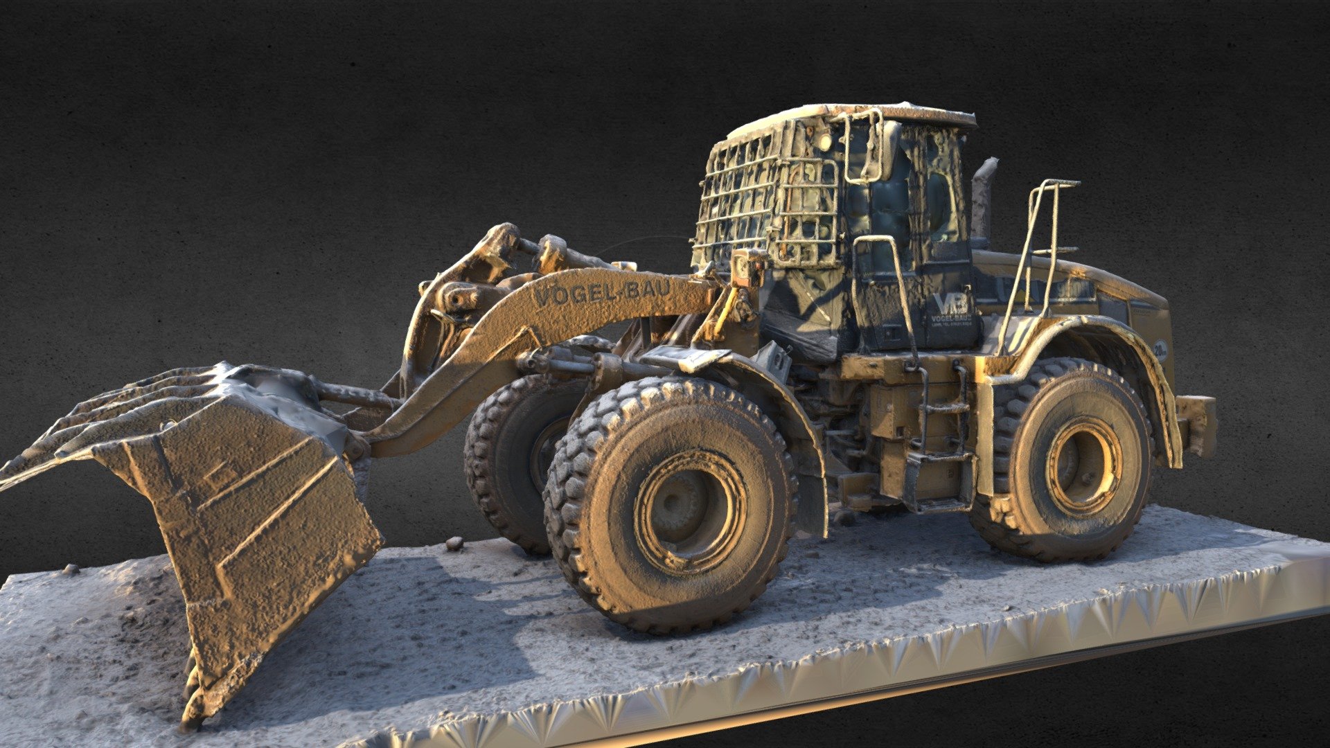 Imposing construction machine - Loader - Buy Royalty Free 3D model by ...