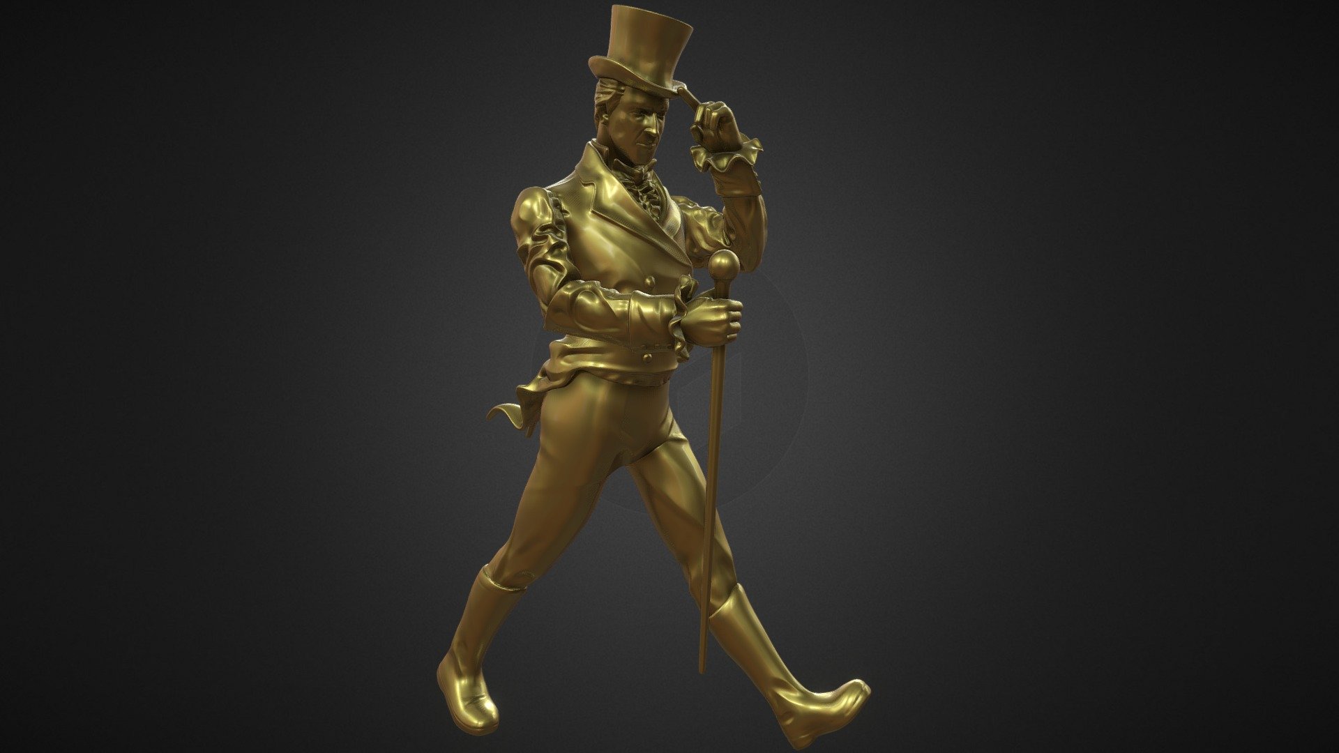 Striding Man - 3D model by fabriciomarvin [bbfc5ff] - Sketchfab