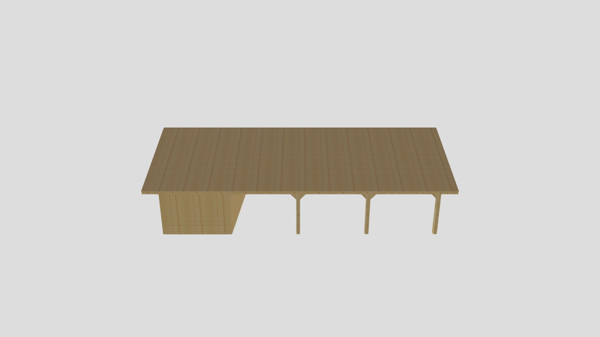 GPO-79 Wiata 600x1200 cm - 3D model by Ogrodoneo.pl [bc00ffb] - Sketchfab