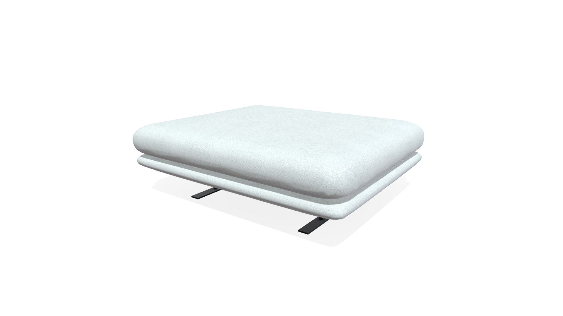 PRADO - Rectangular Footstool Depth 100 - Buy Royalty Free 3D model by ...