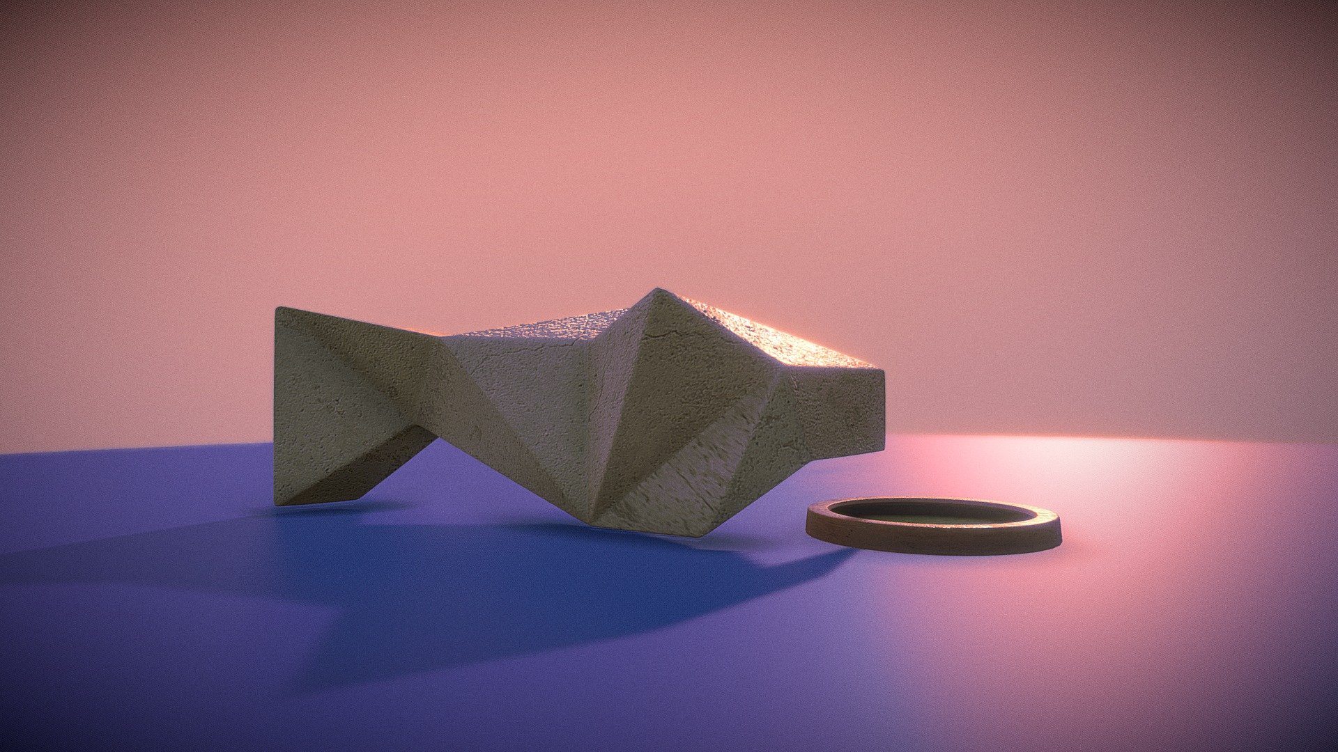Abstract fountain statue - " Drinking Dog " - Download Free 3D model by ...