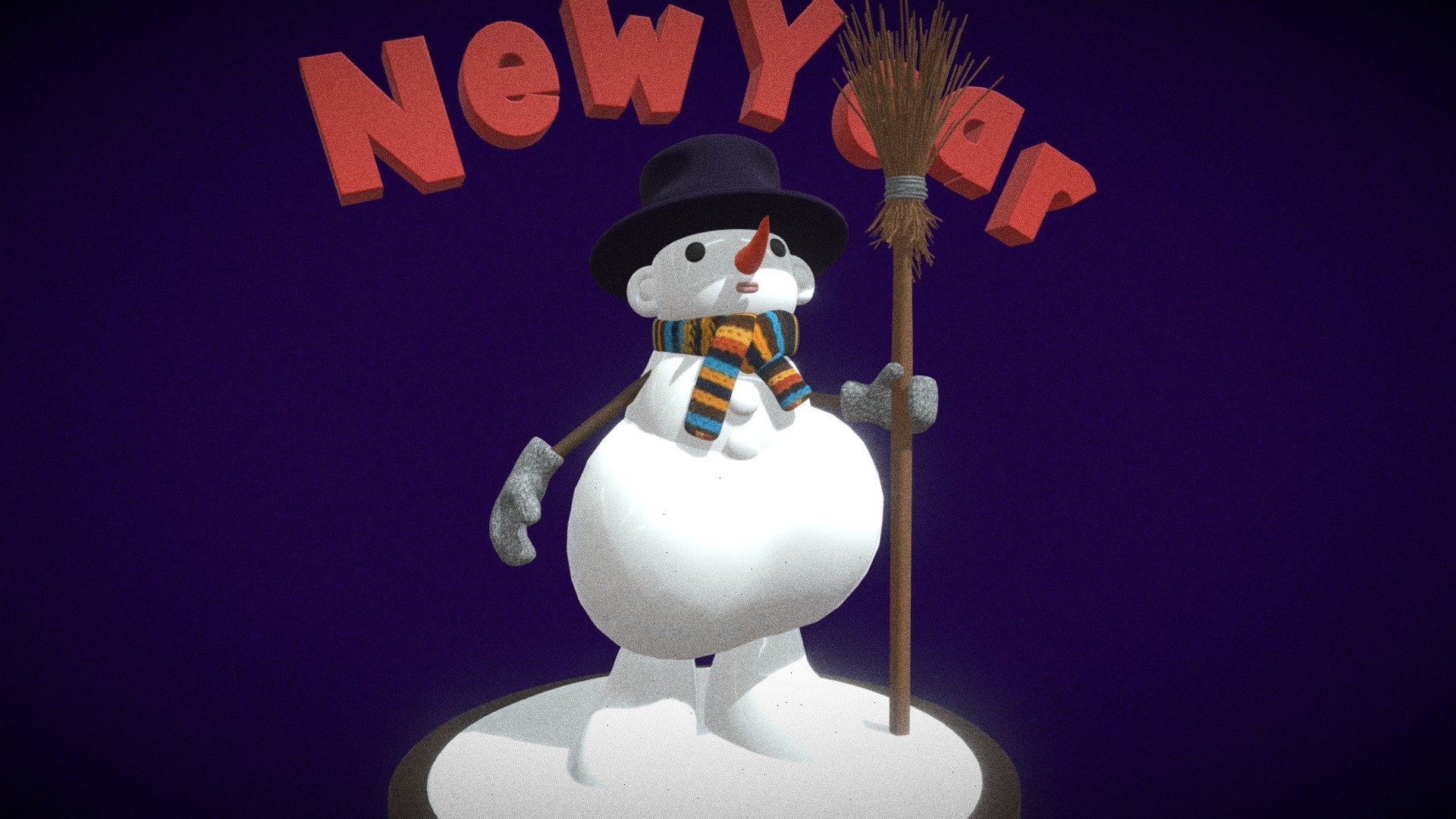 Snowman Scene Animated - Buy Royalty Free 3D model by KamillaKraus ...