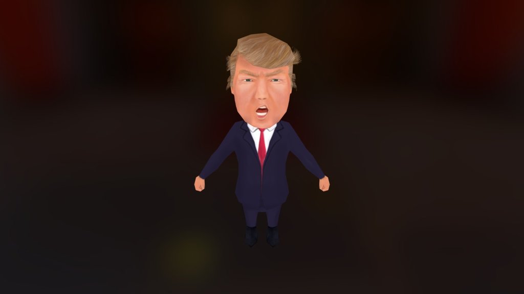 Trump Anger Expression - 3D model by somipuspwan.84 [bc08b8d] - Sketchfab