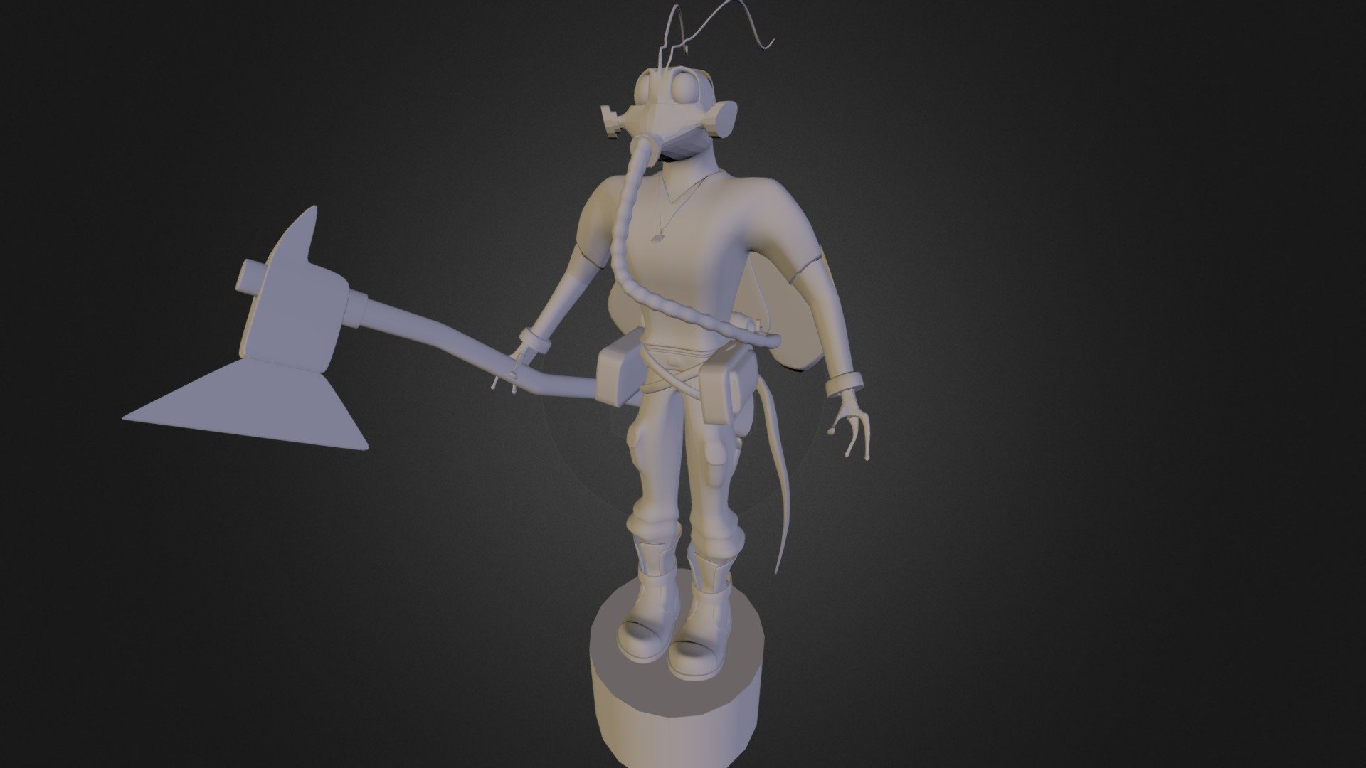 LARALON (Greyshade) / Fire Fighter_V01 - 3D model by Trinity89 [bc0a2d4 ...