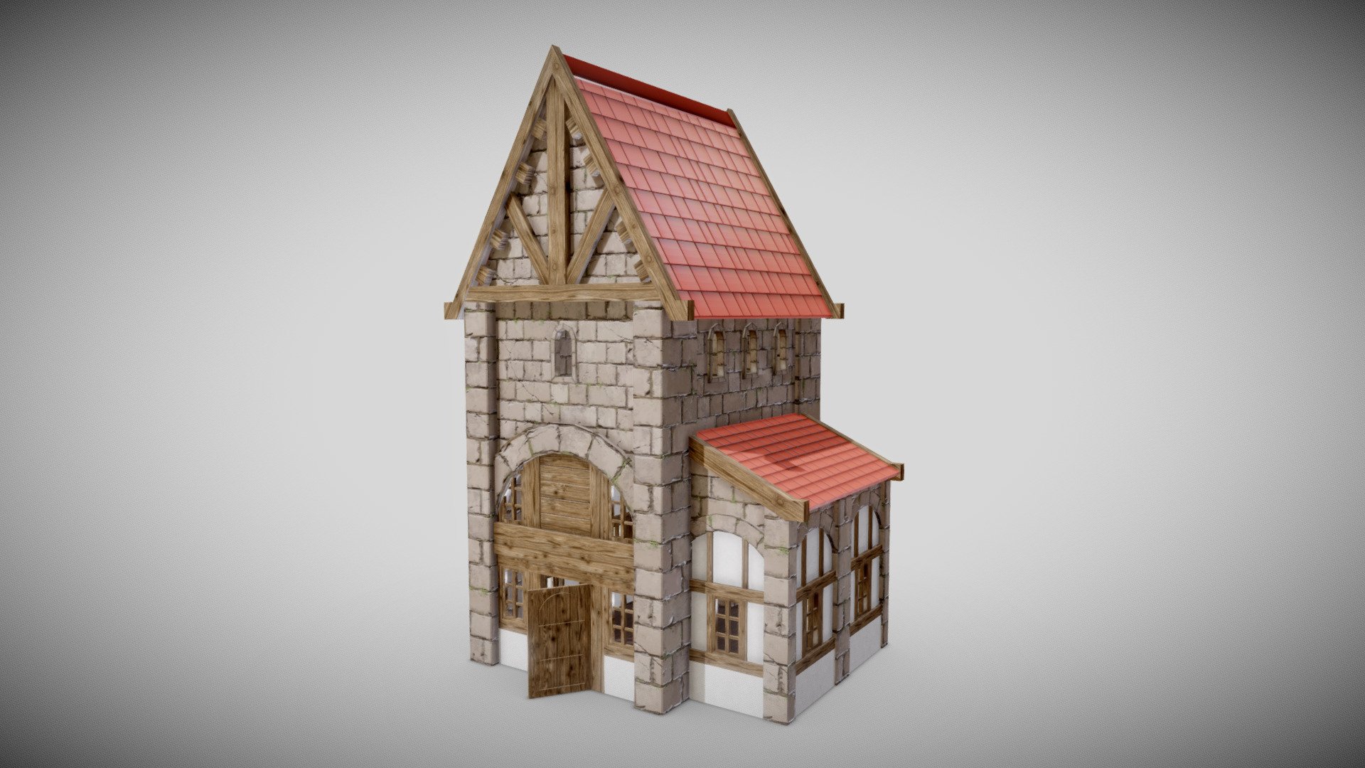 Medieval House - Download Free 3D model by Ergin ERYILDIR (@ergin3d.com ...