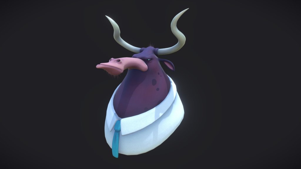 Bull - 3D model by NickGunn [bc0ce44] - Sketchfab