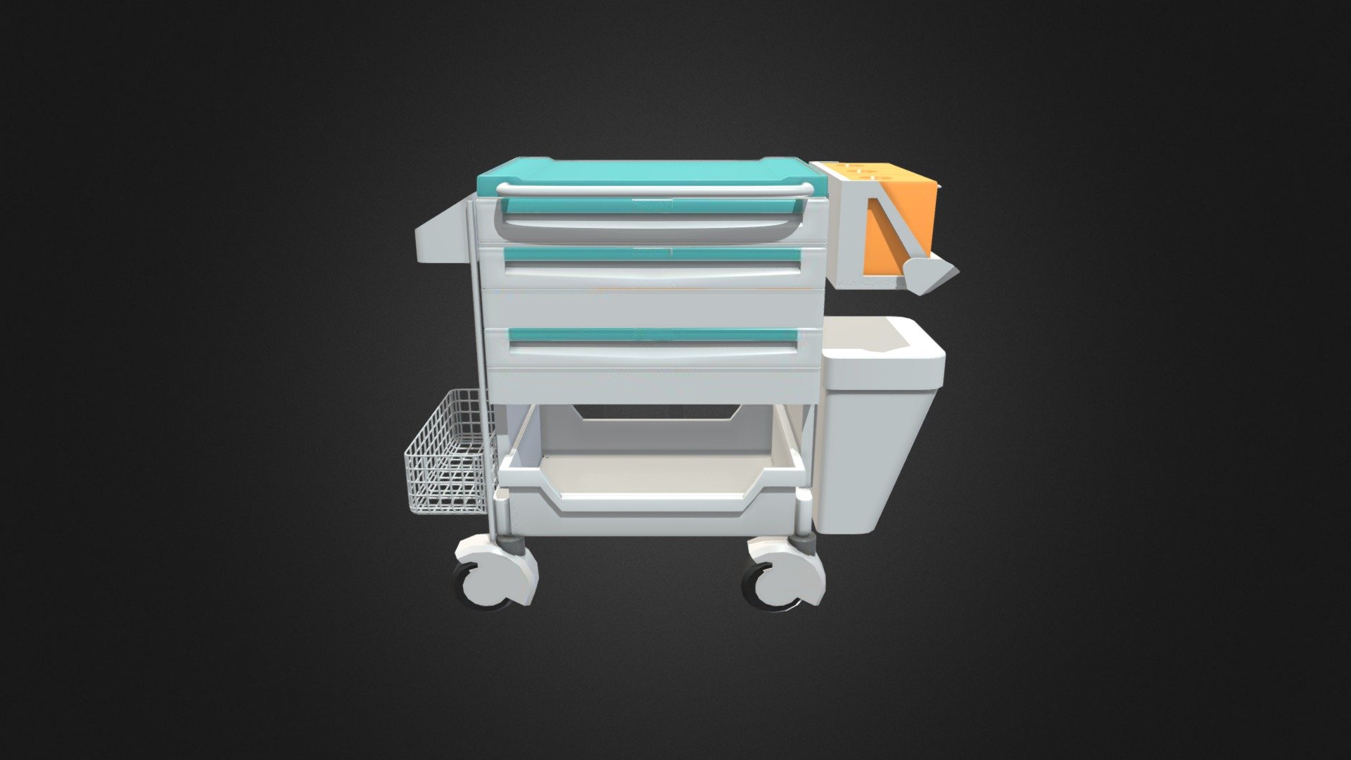 Hospital Trolley - 3D model by aruvana [bc0d5de] - Sketchfab