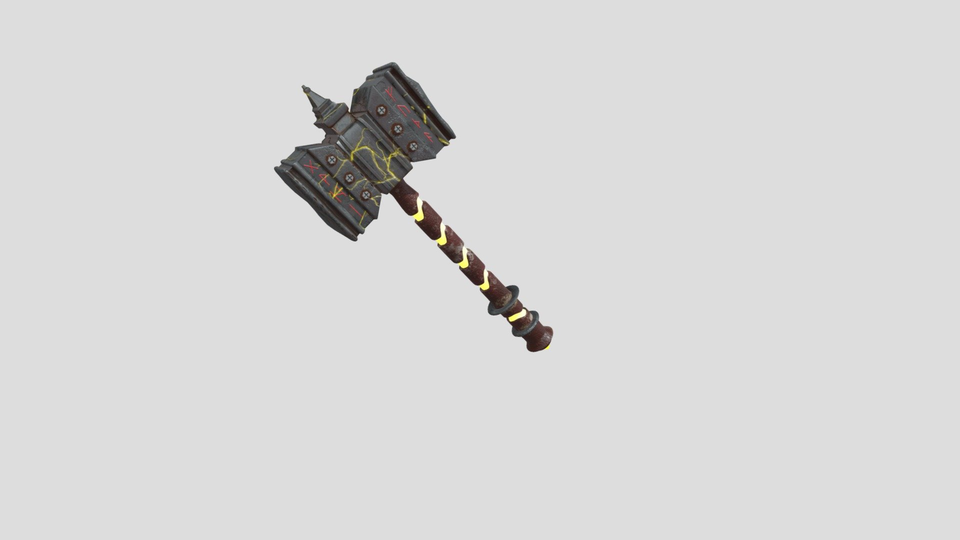 Viking Warhammer - 3D model by Tyler Josef Lund (@Tjlund2016) [bc0e1fd ...