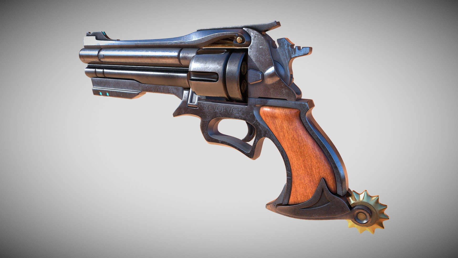 Revolver - 3D model by barracudazp [bc0fe03] - Sketchfab