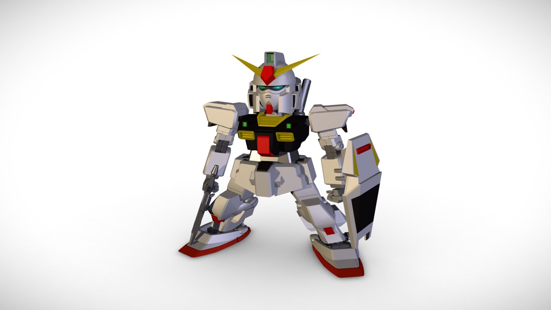 SD GUNDAM MK2 - 3D model by krit yamsaso (กฤษณ์ แย้มสระโส) (@krit ...