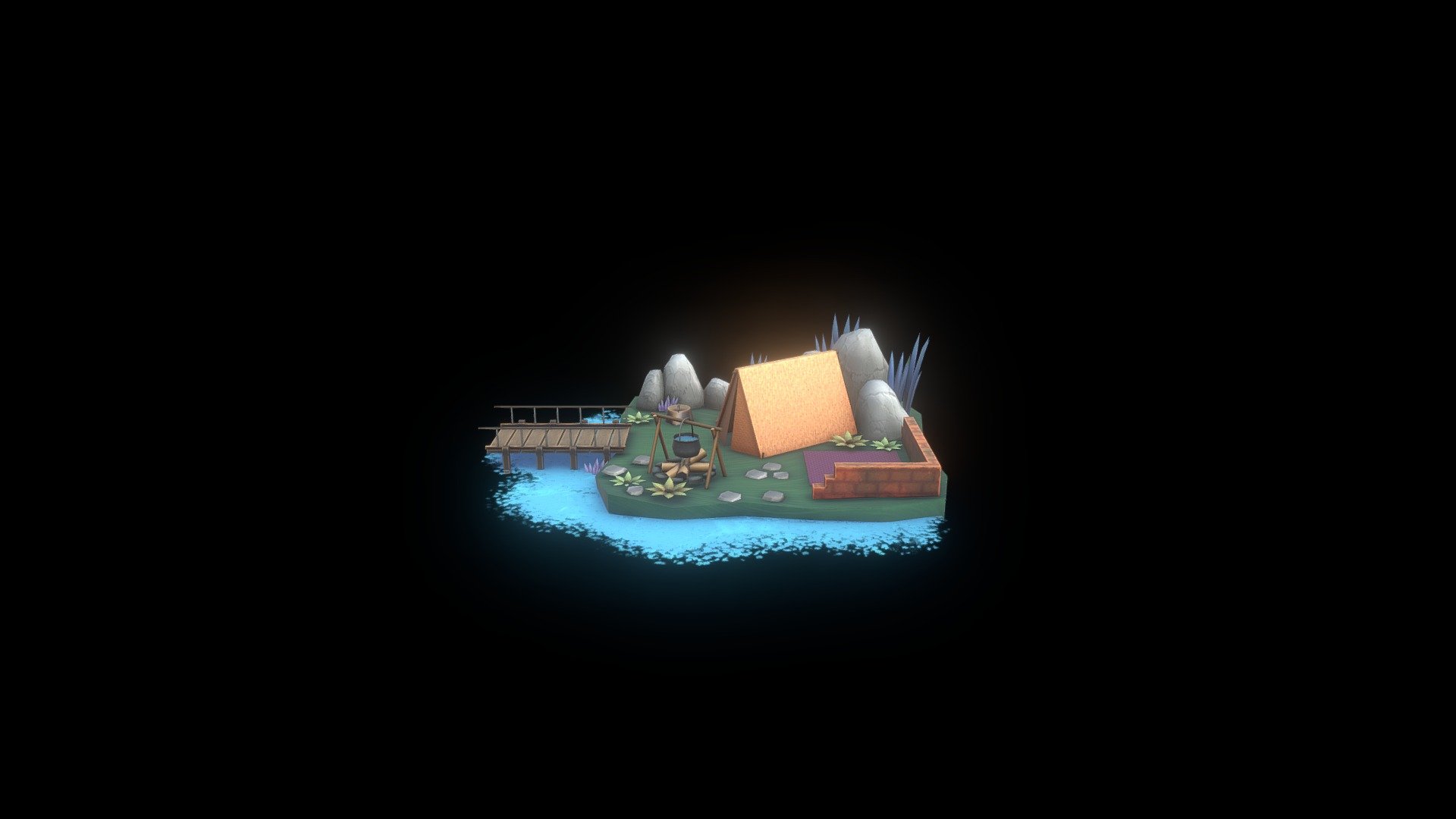 TENT PROJECT UVW - 3D model by bsroka [bc11286] - Sketchfab