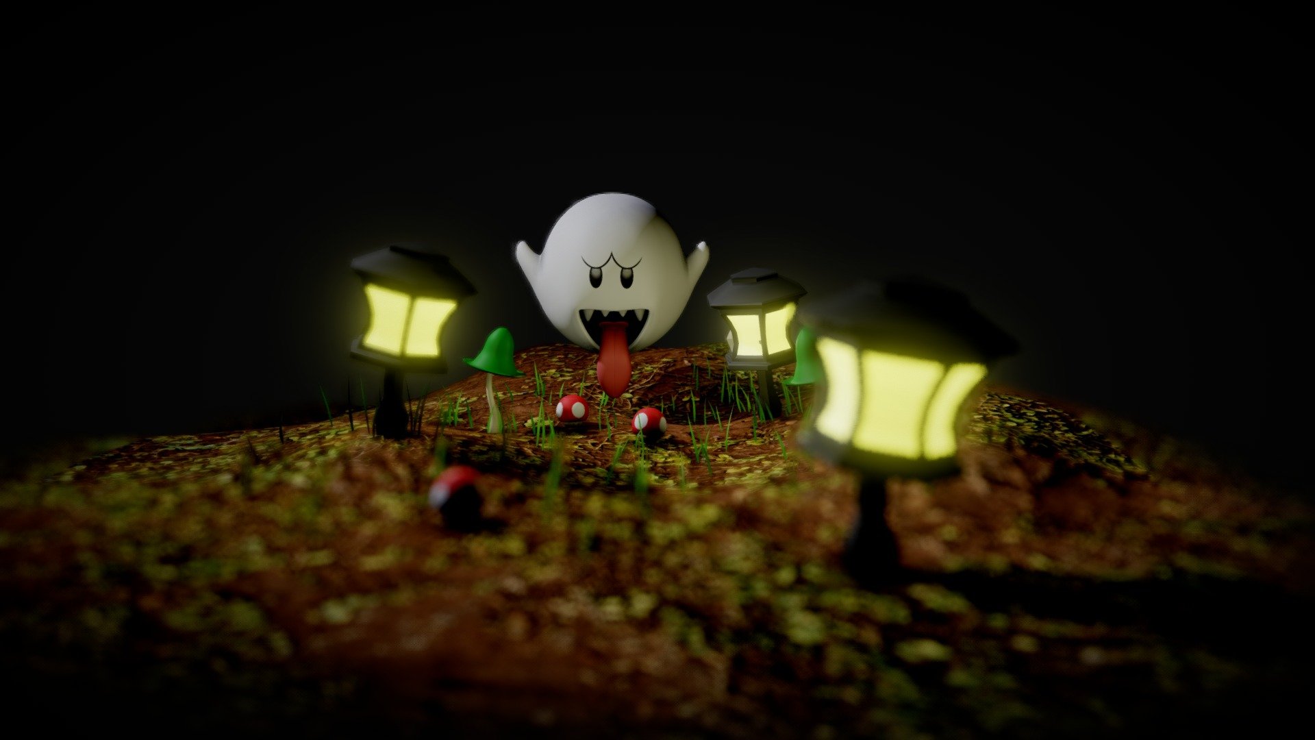 Boo Scene - 3D model by Gurvan [bc1199d] - Sketchfab