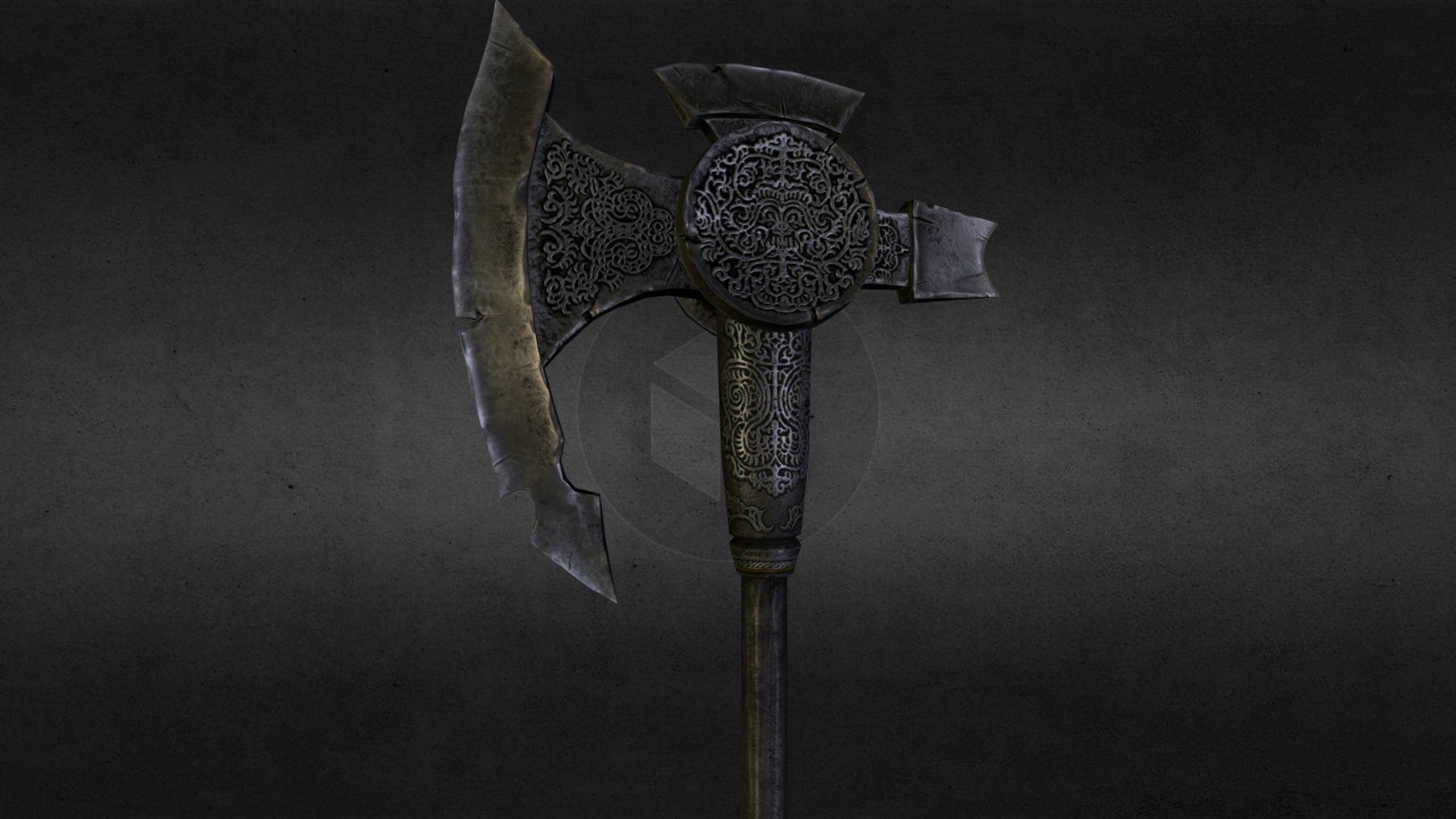 Orcish Battle Axe_F - 3D model by lavarg [bc131b6] - Sketchfab