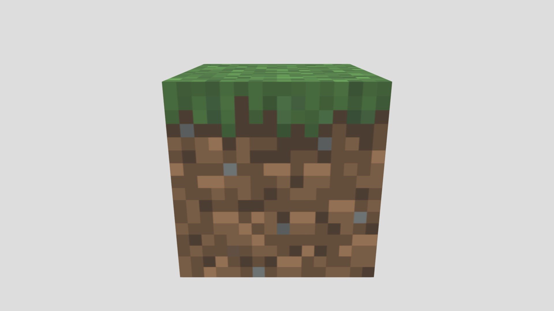 Minecraft_ Grass_ Block_OBJ - Download Free 3D model by Steve thunder ...