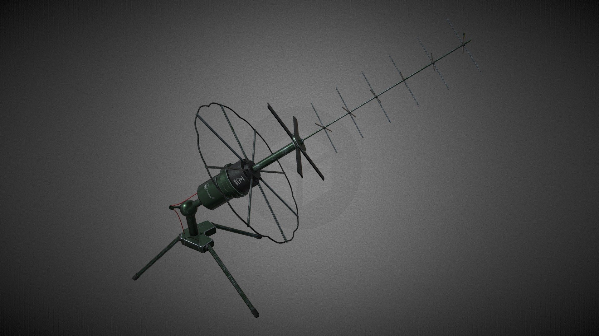 Communication antenna - 3D model by zombitt [bc13cec] - Sketchfab