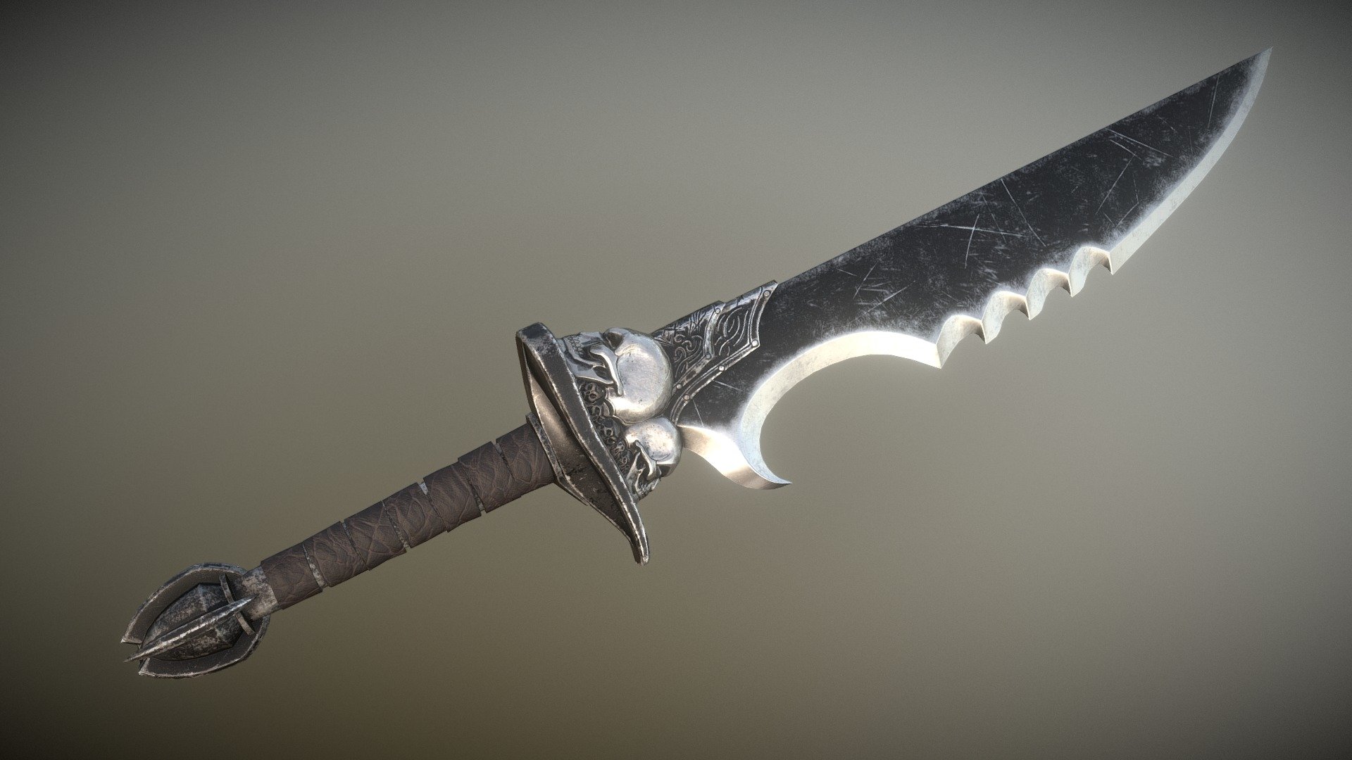 Death's Edge - Dark - One Handed Sword - Buy Royalty Free 3D model by ...