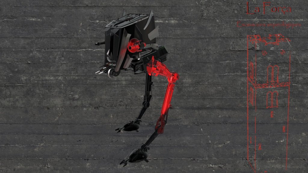 First Order. Advanced AT-ST - Download Free 3D model by jordinoguesg ...