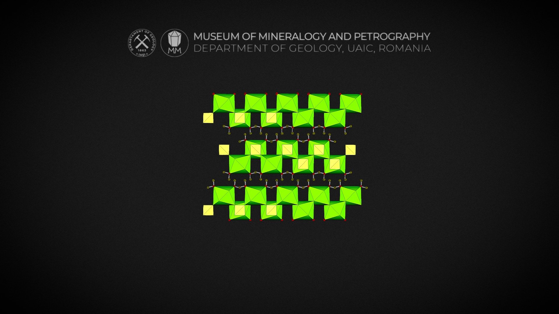 Crystal structure of Gypsum - 3D model by Museum of Mineralogy and ...