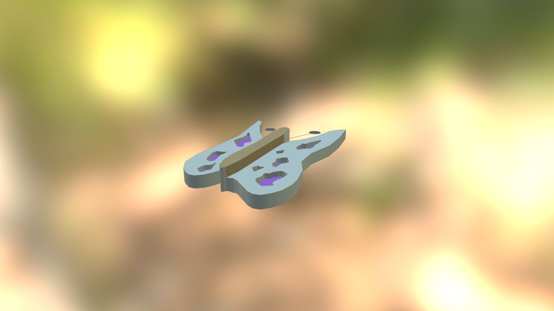 flying butterfly - 3D model by jeanie.d (@jeanie) [bc1b0a1] - Sketchfab
