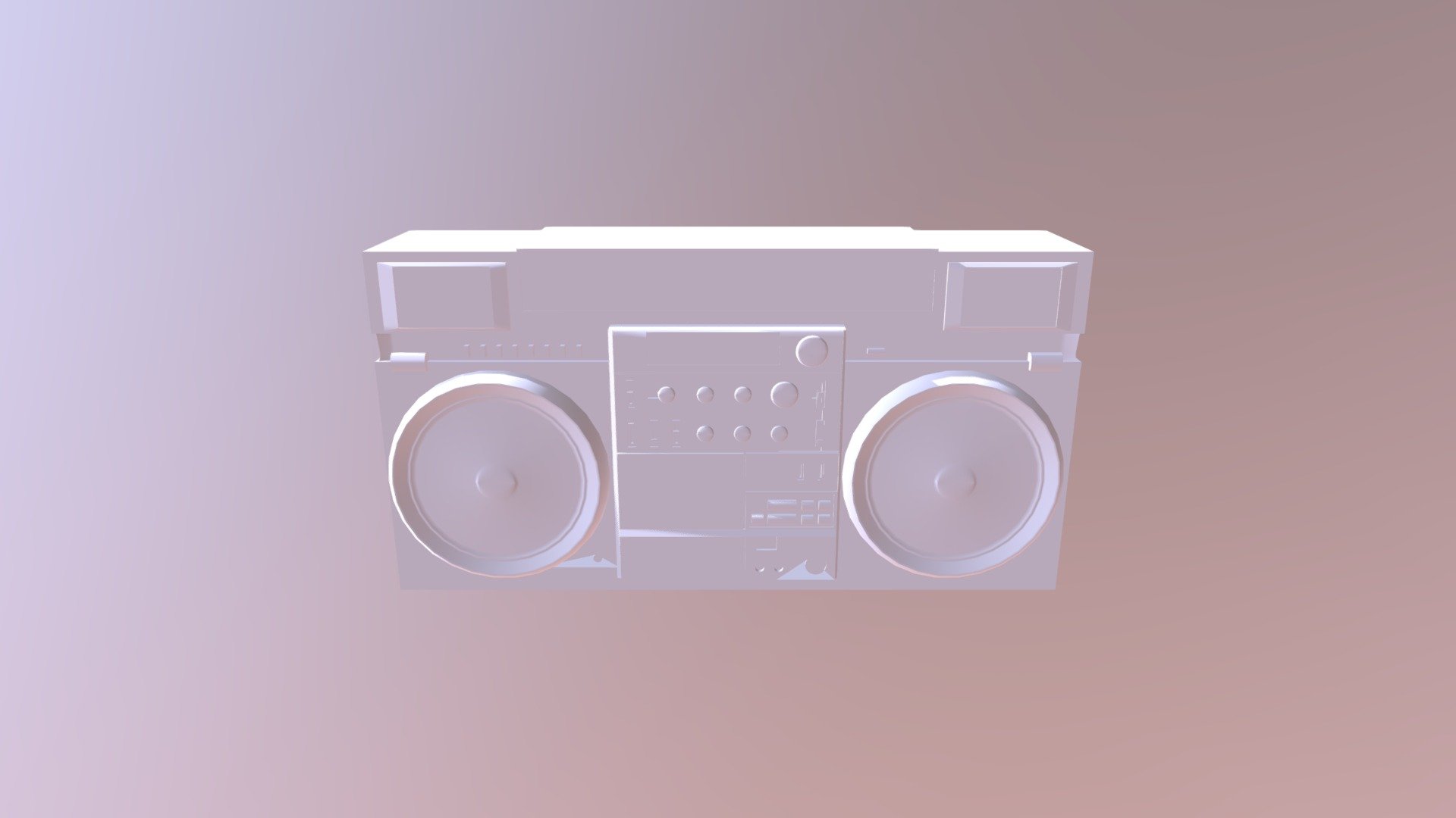 Boombox - 3D model by Josh.Morris [bc1fa90] - Sketchfab