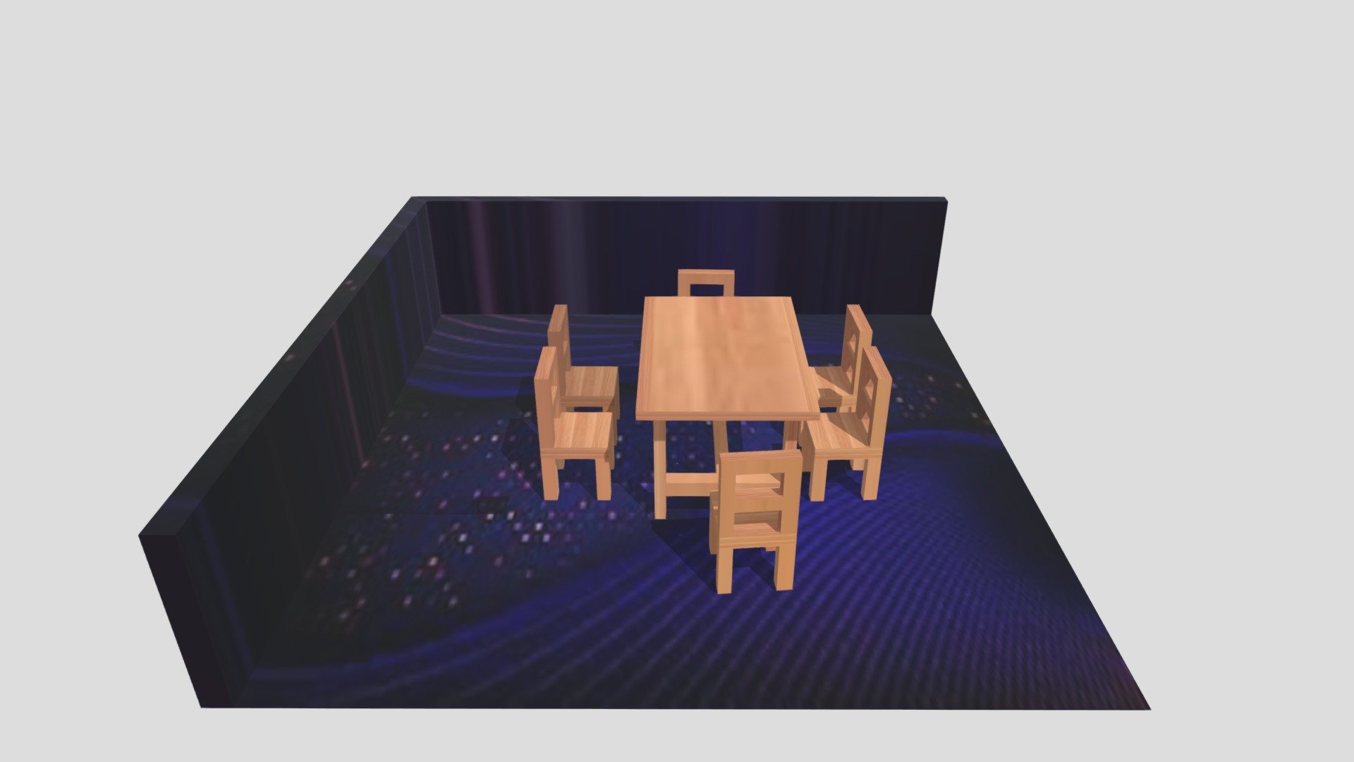 Celebration Table and Chair Model - Download Free 3D model by Blender ...