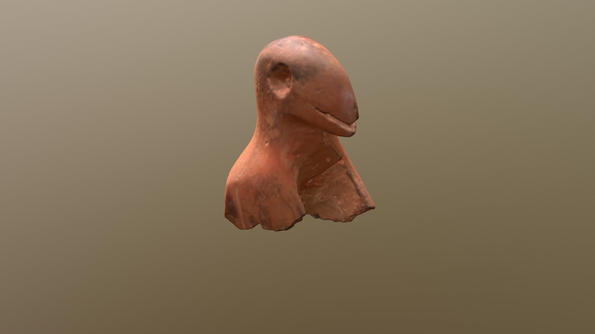 Bird pipe (NS 21508) - 3D model by Royal Ontario Museum, Archaeology of ...