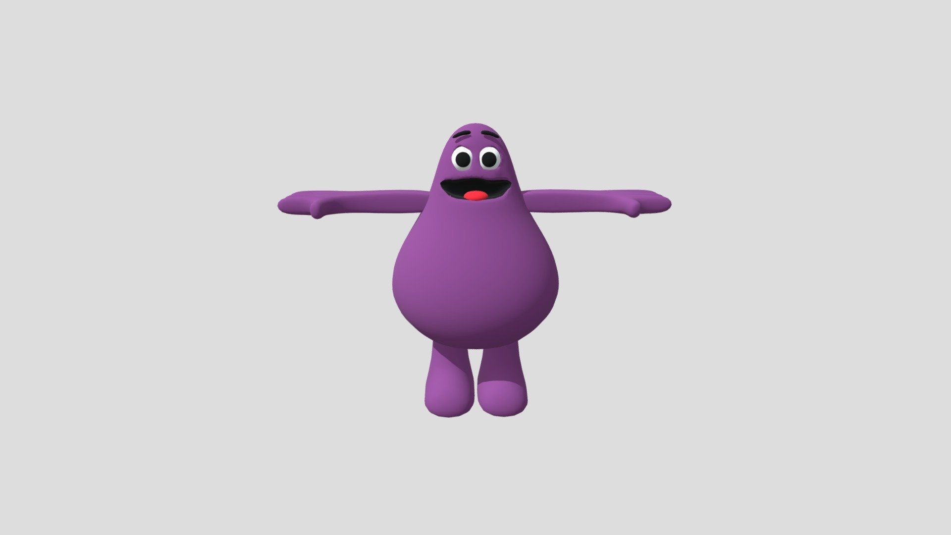 Grimace (Rigged) - Download Free 3D model by teammastergame1 [bc271db ...
