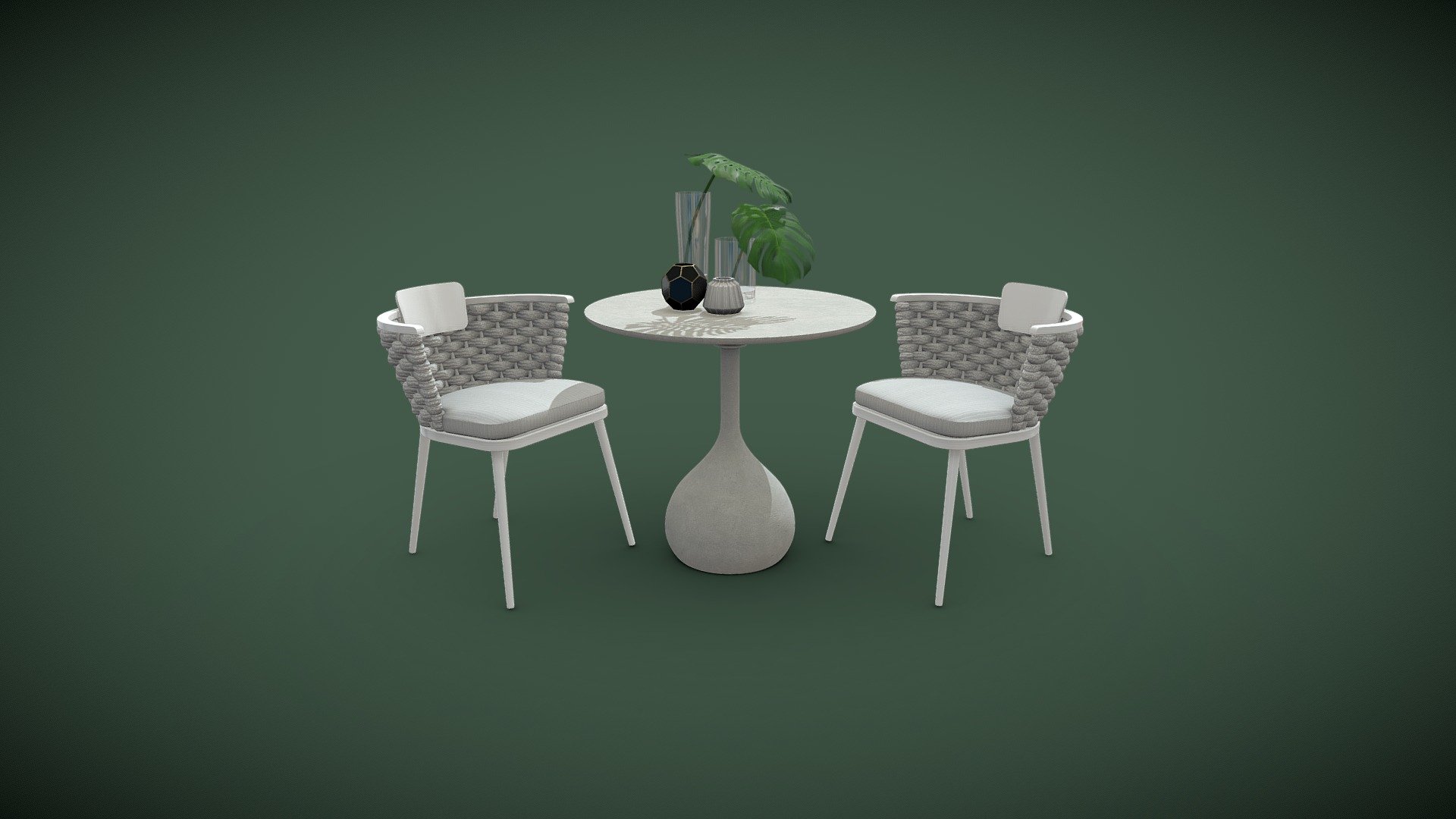 Windsor Chair Table Set - 3D model by Anzalichi [bc274c7] - Sketchfab