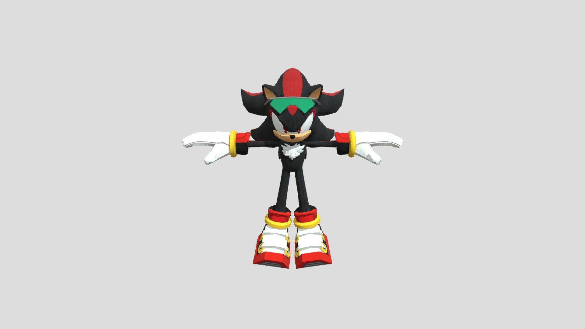Shadow_the_hedgehog__sonic_free_riders - Download Free 3D model by ...