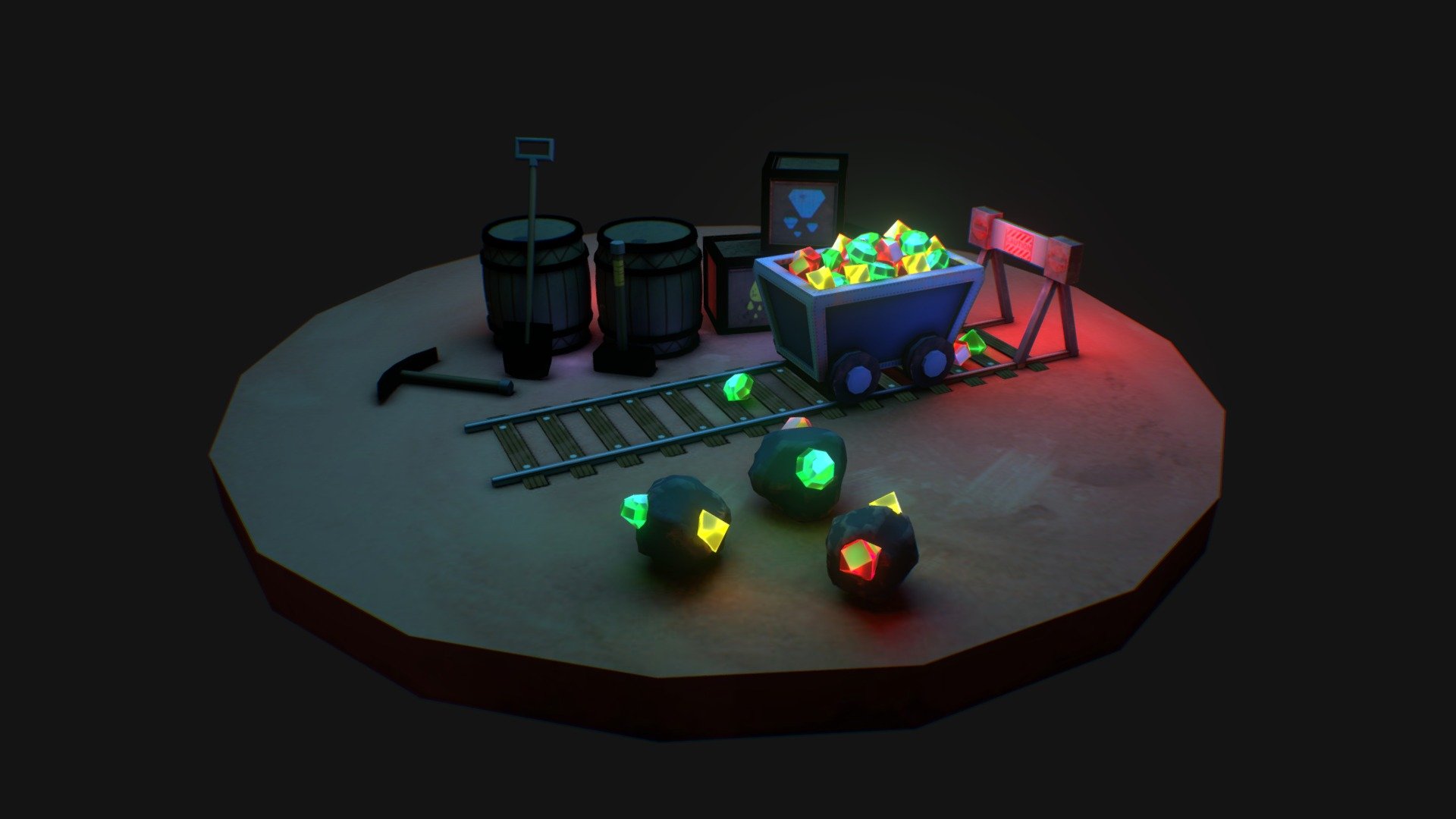 Low poly mine - Buy Royalty Free 3D model by Amaya1337 [bc31cde ...
