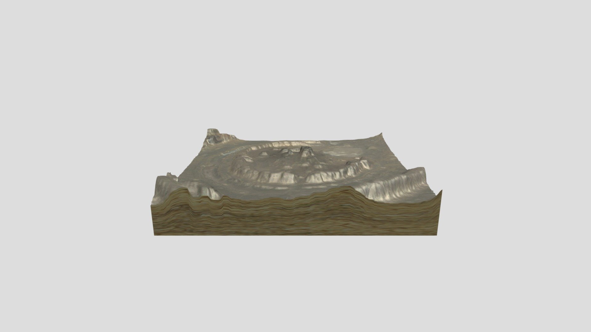 Richat Structure - The Eye Of The Sahara - Download Free 3D model by ...