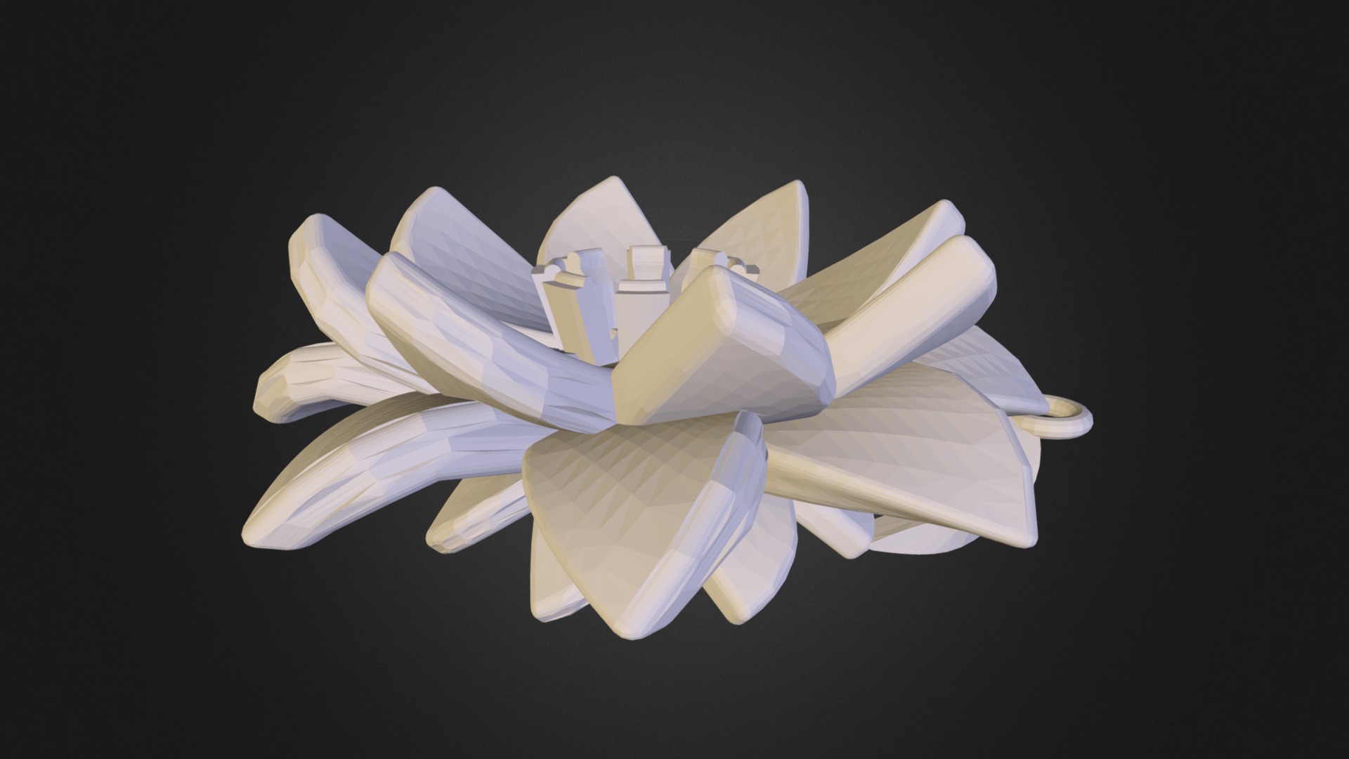 Pendant Lotus Shape - 3D model by 3DCloud.company (@3dcloud) [bc34413 ...