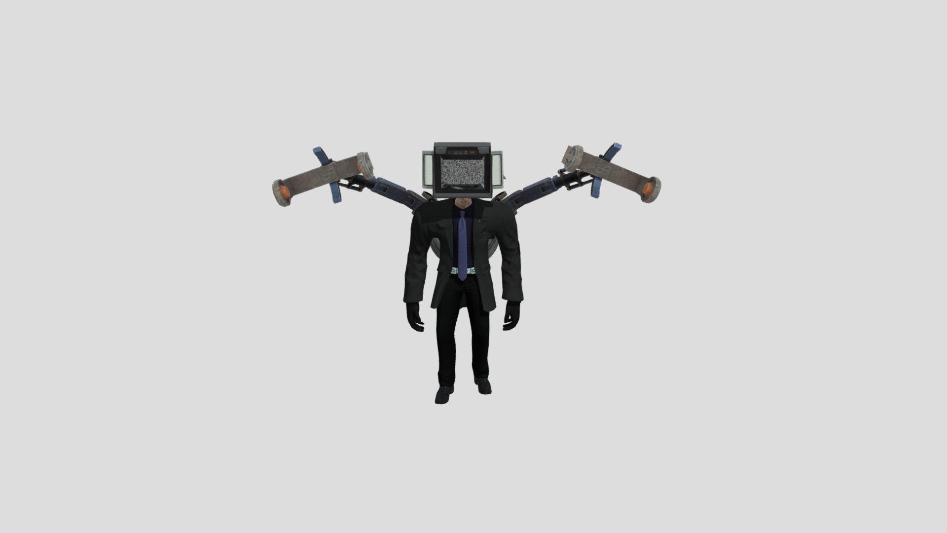 Upgraded Large Tv Man - Download Free 3D model by Titan Speakerman ...