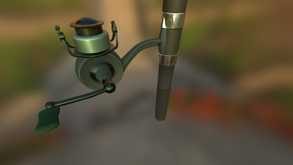 Fishing Rod - 3D model by Hermesis [bc38701] - Sketchfab