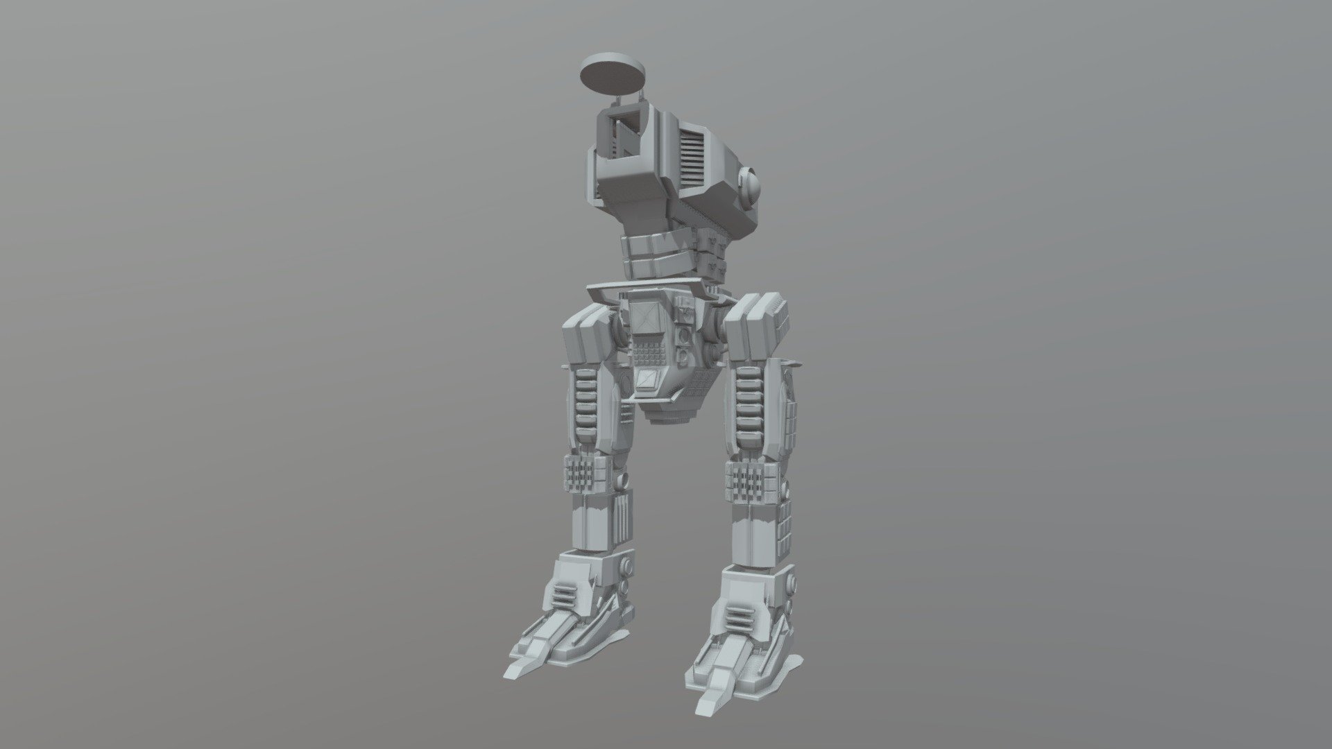 mech w.i.p - 3D model by brechtsohier [bc39f41] - Sketchfab