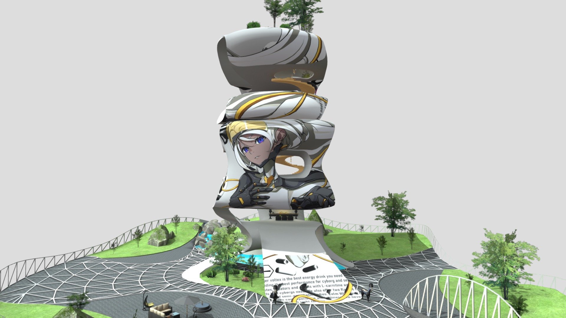 TOWER Art Gallery(JP Anime) - 3D model by Jimmy_Tokyo [bc3c447] - Sketchfab